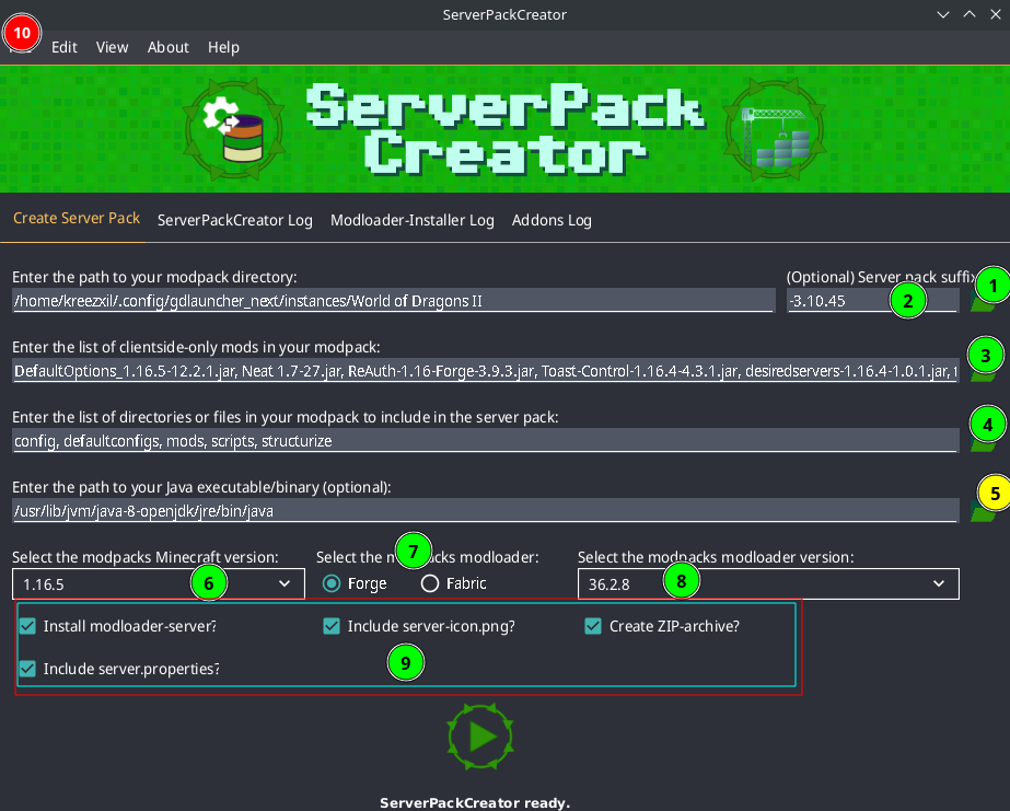 Server Pack Creator – Kreezcraft